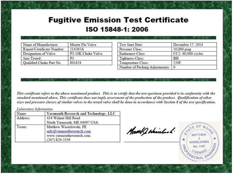 Choke Valve Features & Technology - Master Flo - A Lifetime of Uptime